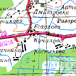 Бородино на карте