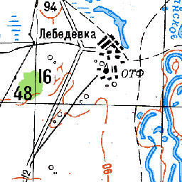 Лебедевка на карте
